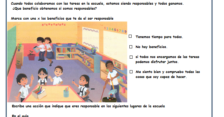 Catálago de recursos interáctivos primaria. sjm.: Las responsabilidades ...
