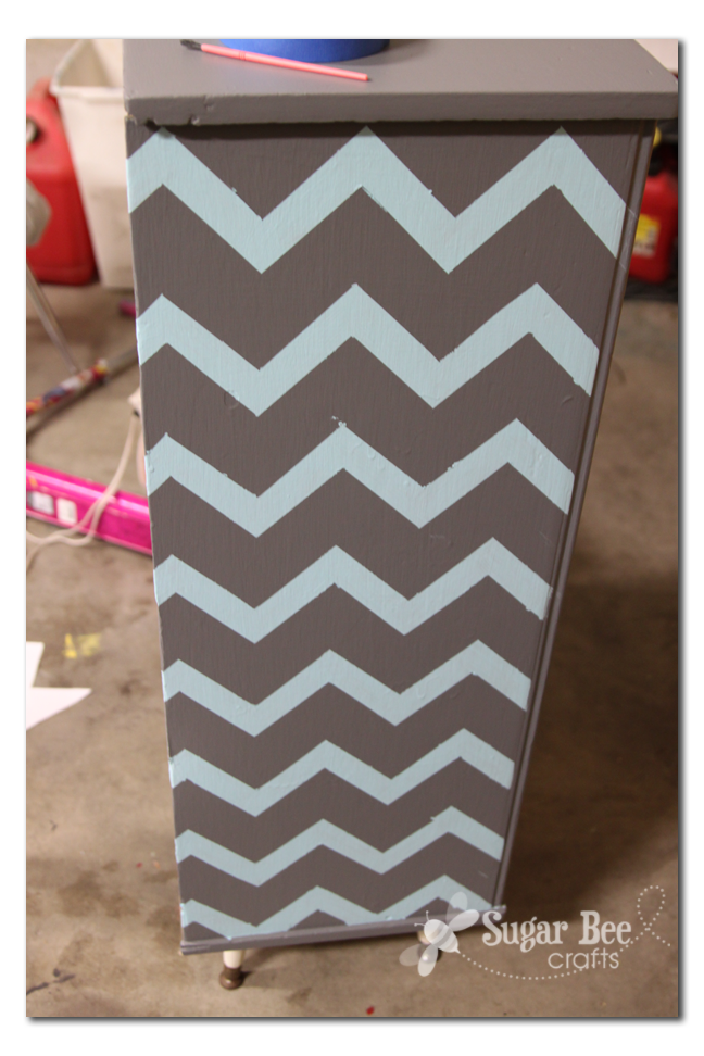 Chevron Chalkboard Mini-Dresser - Sugar Bee Crafts