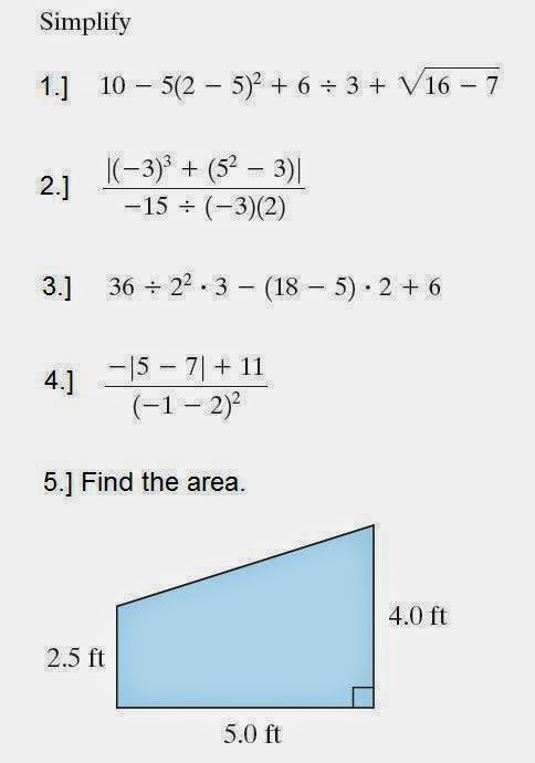 Electronics Engineering: MATH EXERCISE 1 & 2