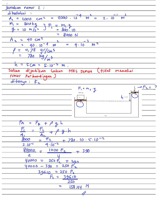 Fluida Statik : Pengertian - Rumus dan contoh Soal Penyelesaian ...