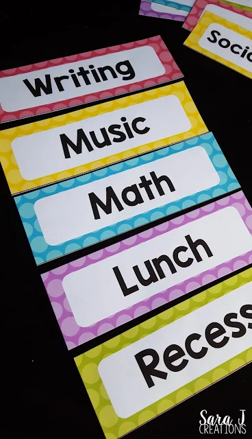 Classroom Decor - Bright Polkadot Fun! | Sara J Creations