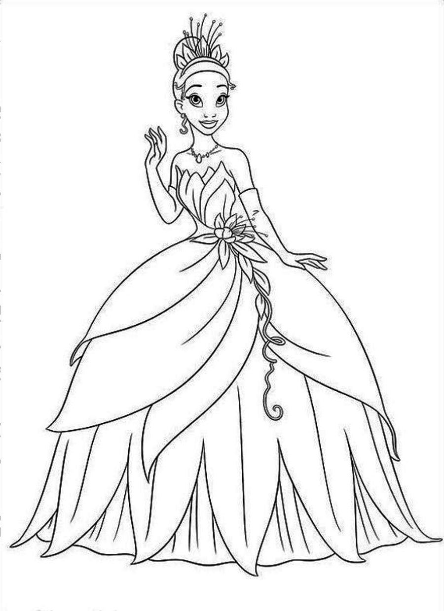 Princess Tiana Coloring Pages ~ Coloring Pages