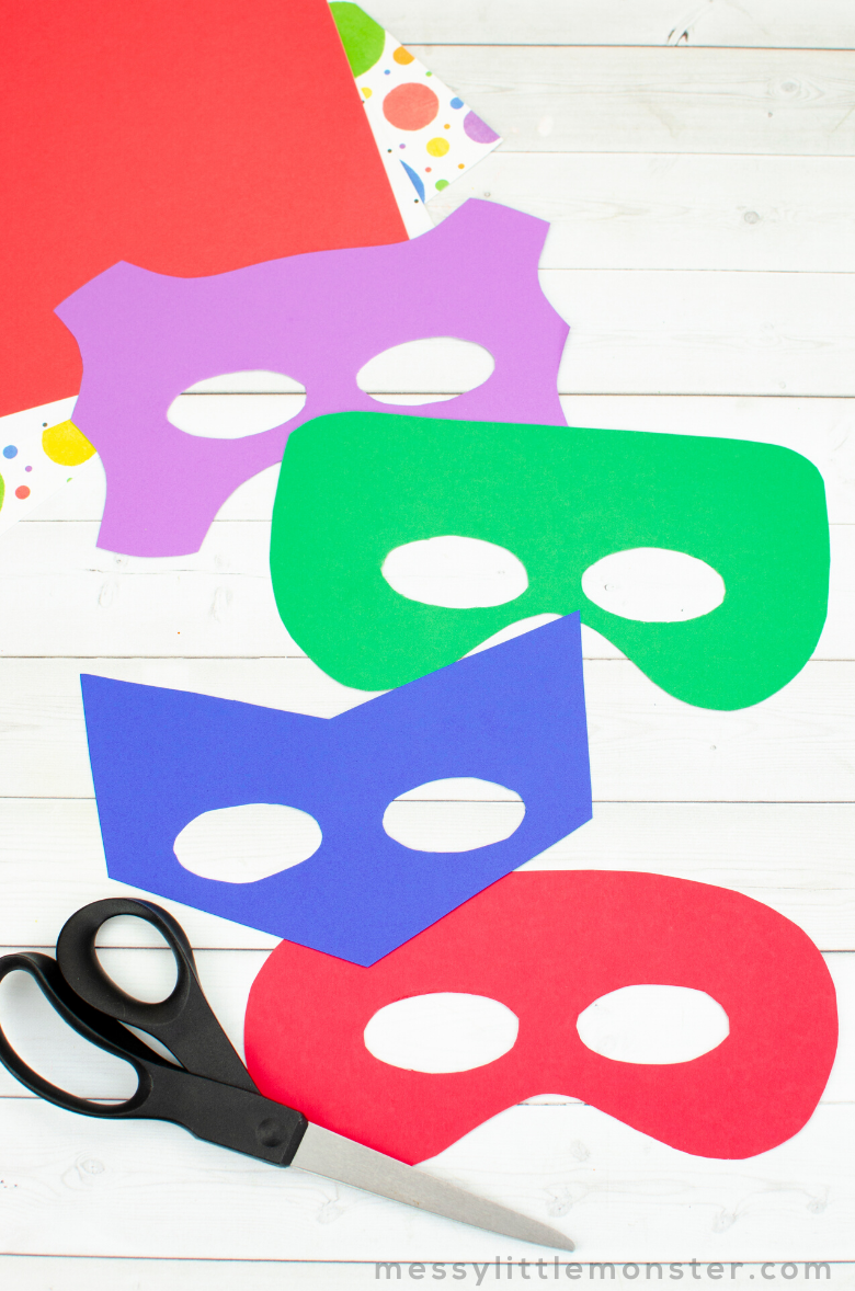 Printable Superhero Mask Templates - Messy Little Monster