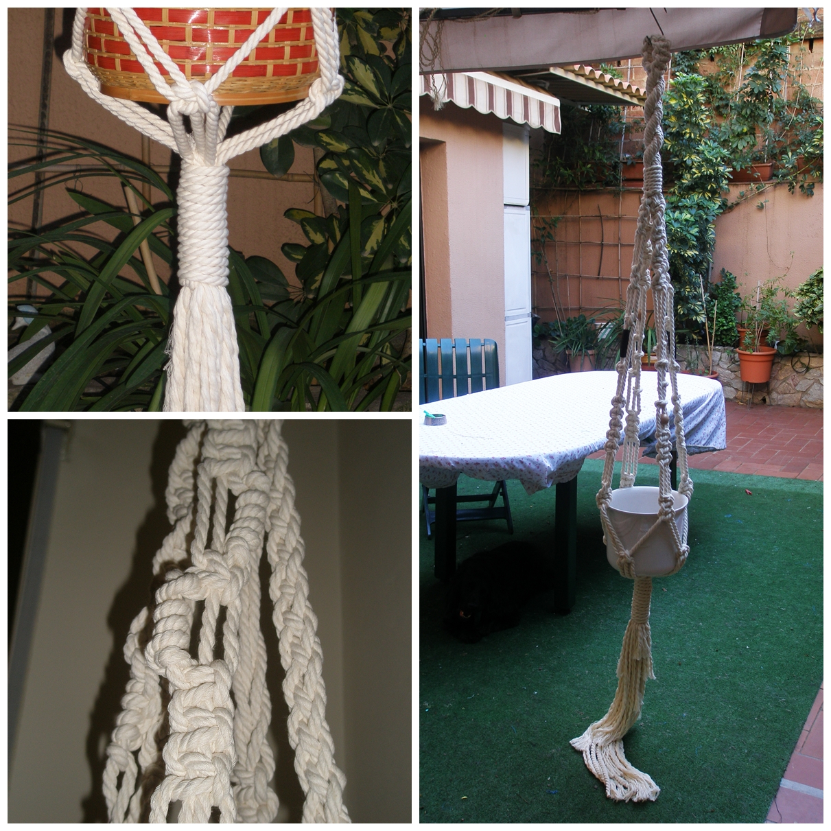 Ami: Todos los maceteros de macramé en una sola entrada