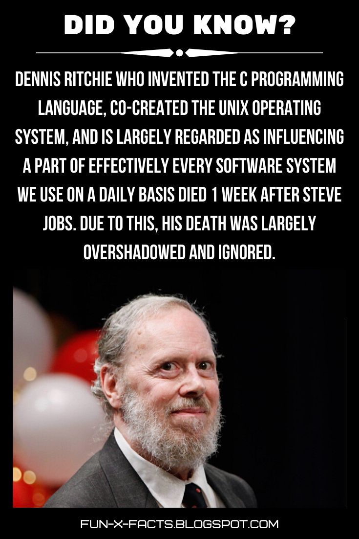 Dennis Ritchie Who Invented The C Programming Language Amazing WTF Dennis Ritchie Who Invented The C Programming Language Amazing WTF
