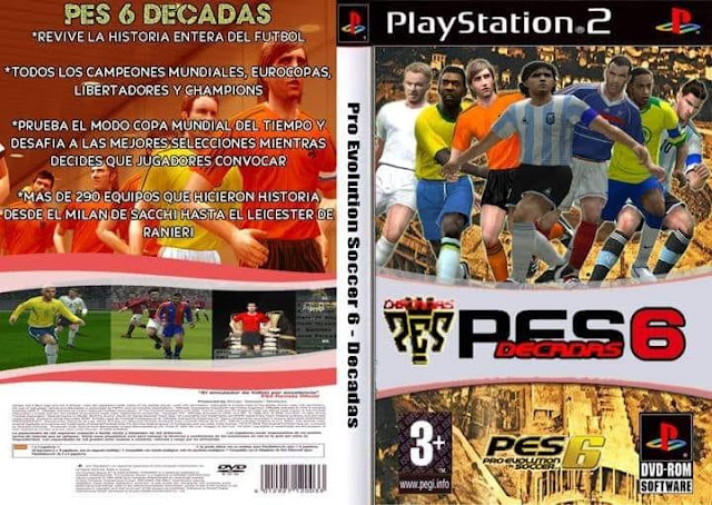 Museu dos Patches PS2: PES 6 - Décadas V3