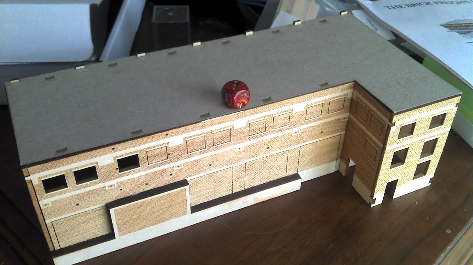 Wargames and Railroads: The Brick Freight House HO Scale - Test Fitting