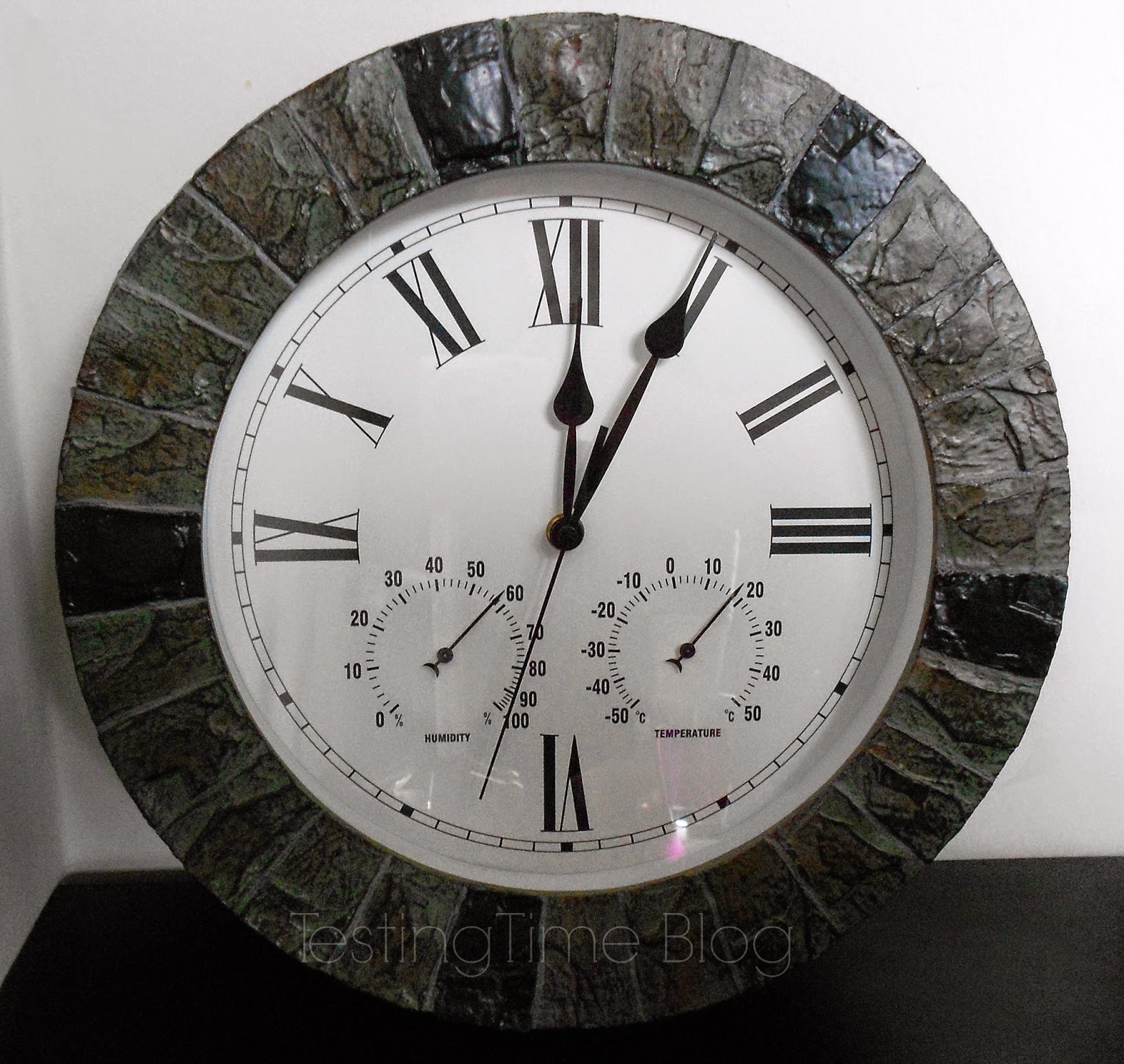 Primrose Slate Outdoor Clock - Testing Time Blog