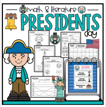 Presidents Day Printable Math and Literature ~ Preschool Printables