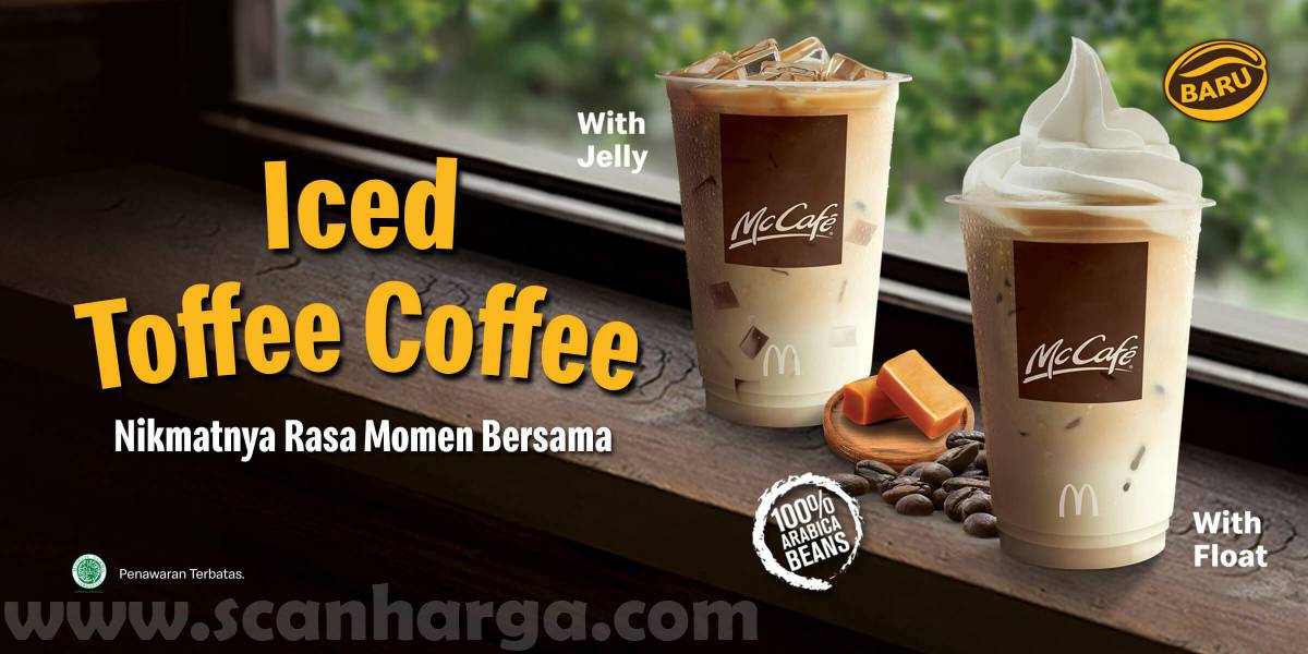 Menu Minuman Baru McD Iced Toffee Coffee - scanharga