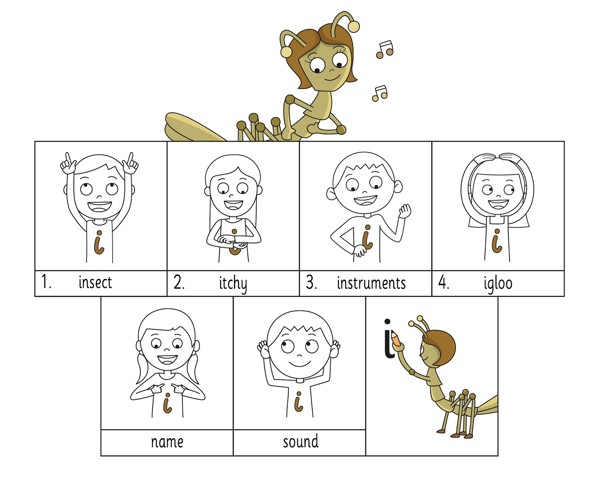 5: Izzy Insect /i/ - Groovy Phonics