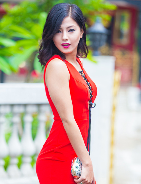 Samragye Laxmi Shah Hot in Red Dress - Models photogallery