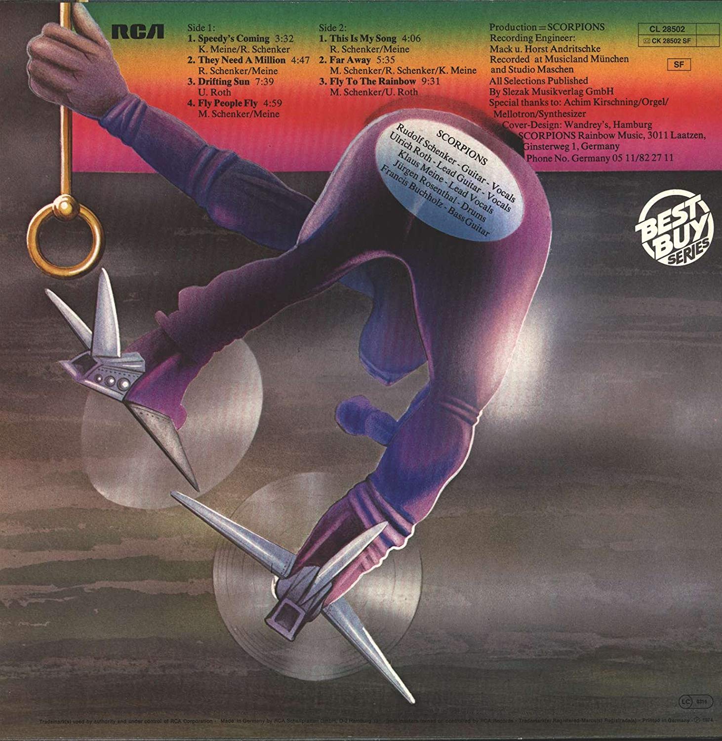 Classic Rock Covers Database: Scorpions - Fly to the Rainbow (1974)