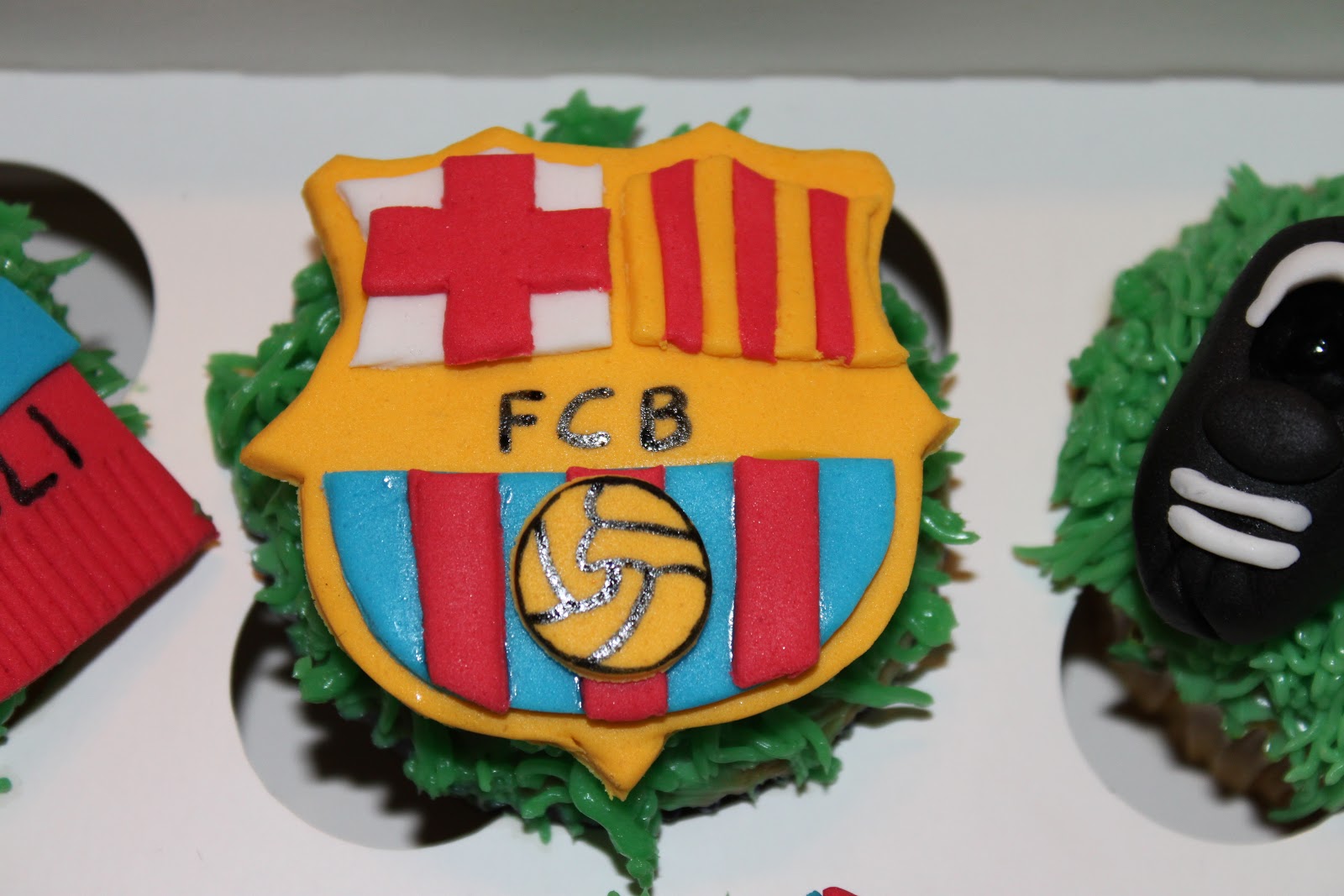 Canela y chocolate: Cupcakes del Barcelona