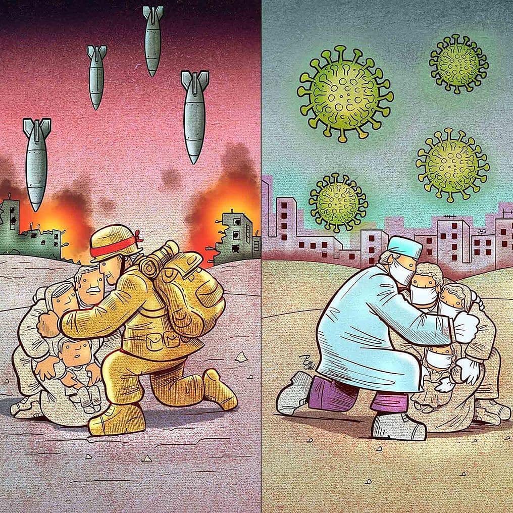 Karya Seni Untuk Barisan Frontliner (11 Gambar)