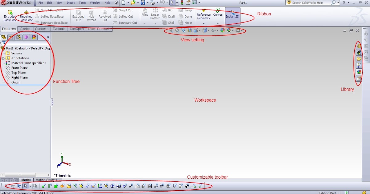 CAD for Dummies: SolidWorks - User Interface