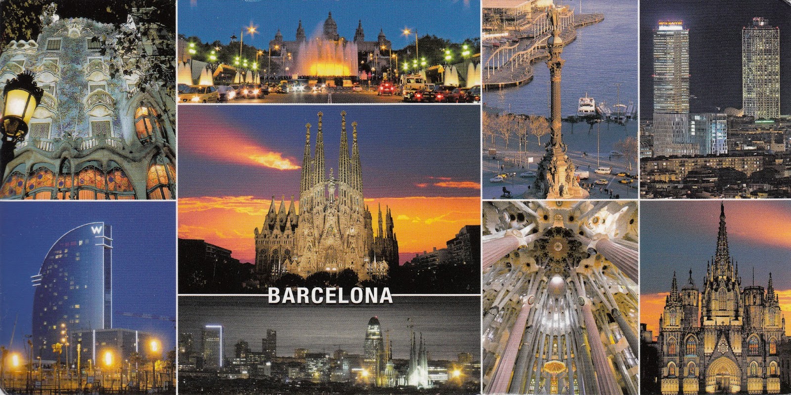 My postcard and stamp week: Spain: Barcelona
