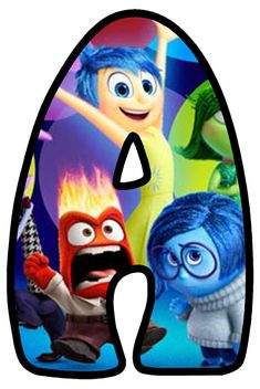 Abecedario de Del Revés. Inside Out Alphabet. - Oh my Alfabetos!