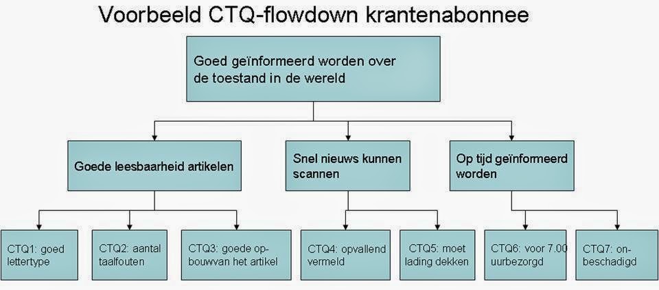 VOC (Voice of the customer) en CTQ-tree (Critical to quality)