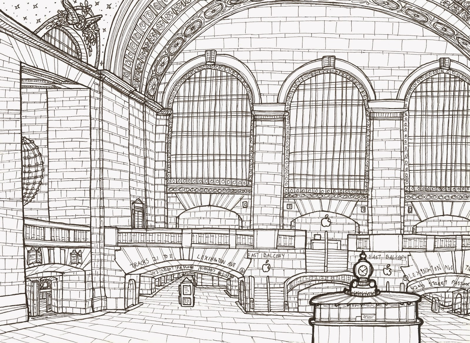 Urban Sketchers Washington DC: Grand Central Terminal