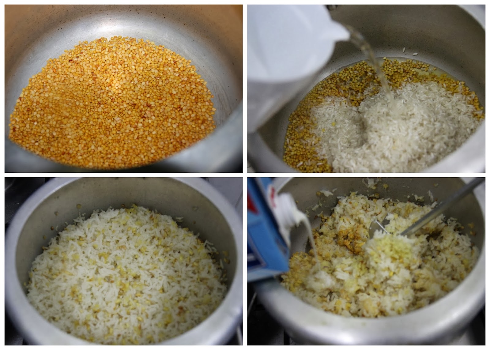 Ven Pongal/ Ghee Pongal/ Rice and Lentil Pudding/ Kara Pongal/ Spicy ...