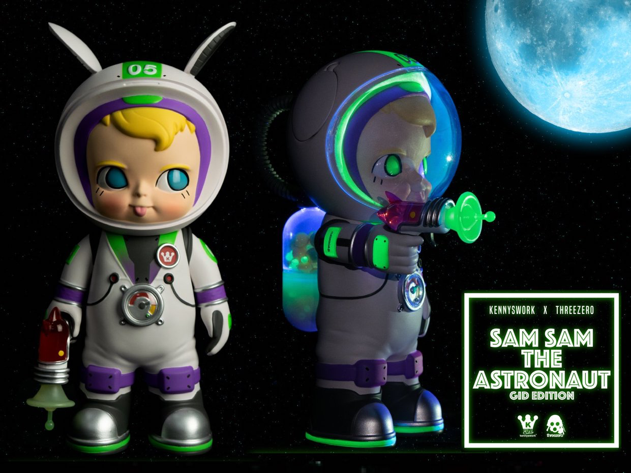 SAM SAM THE ASTRONAUT (GID Edition) from Kenny Wong X Threezero