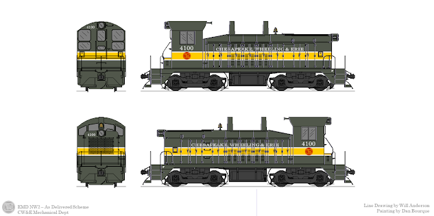 Chesapeake, Wheeling and Erie Railroad: Diesel Paint Schemes- Part 1