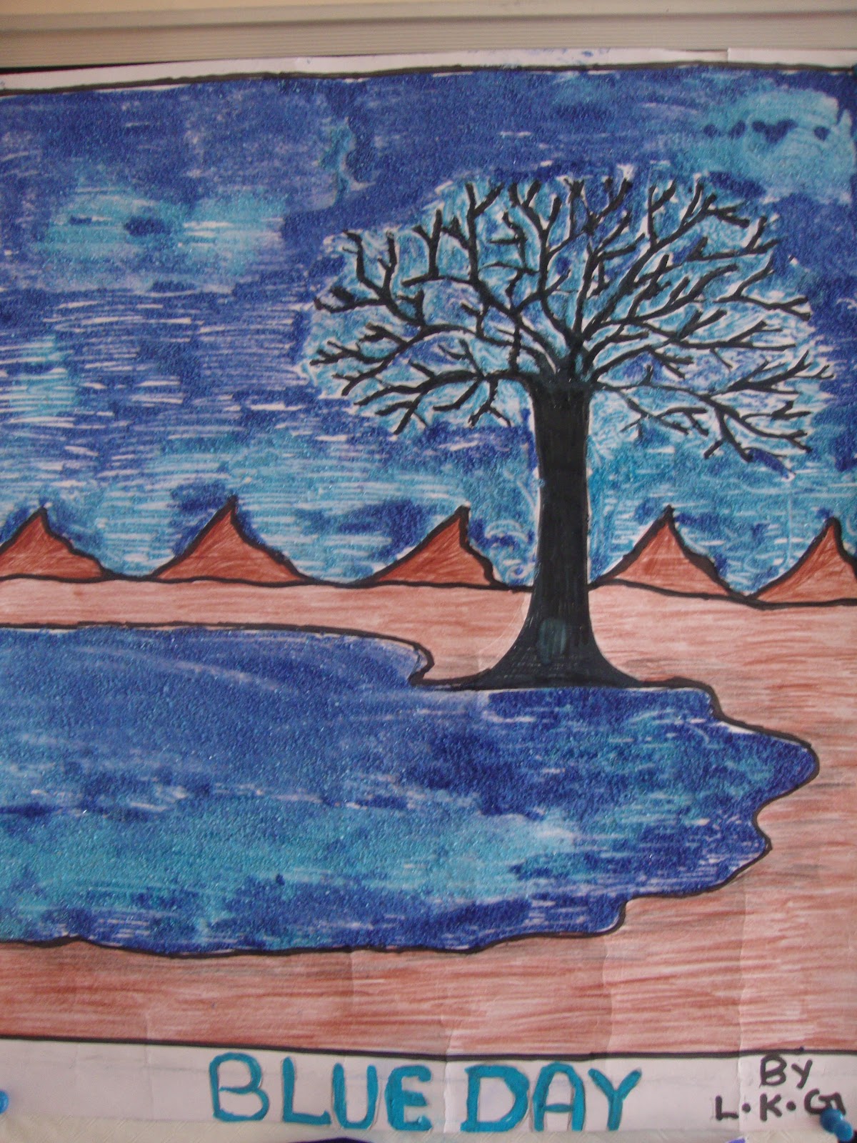 Hello Kids - Shiksha: Blue day activity pics