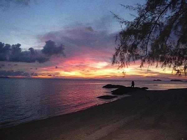 Haad Rin Sunset, Full Moon Party island |Koh Phangan Tales