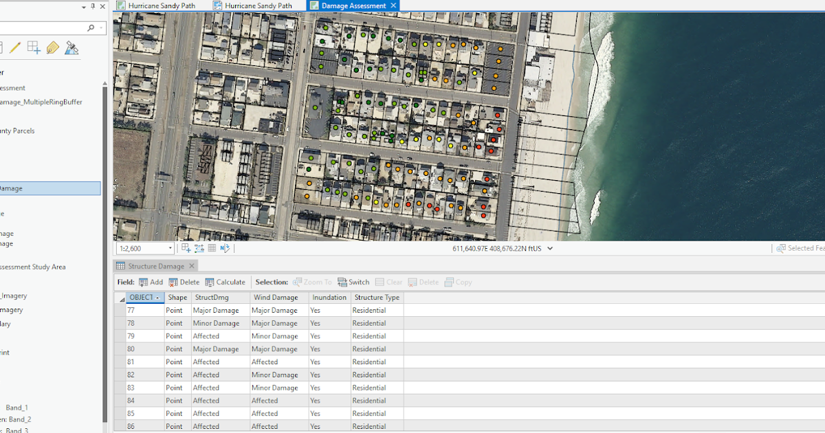 Sarah Buchanan: Student GIS Portfolio: Damage Assessment