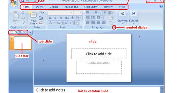 Kumpulan Fungsi Menu Bar Dan Toolbar di Ms Power Point Lengkap - Mukapedia
