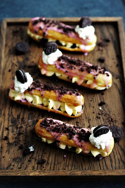 Oreo eclairs