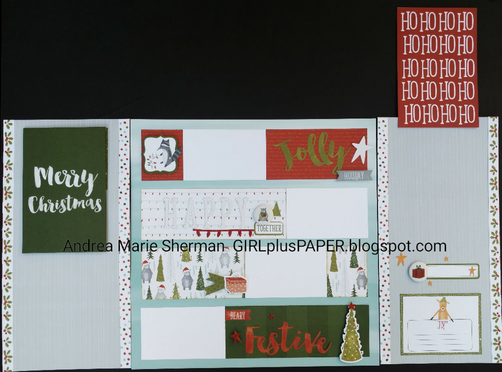 GIRLplusPAPER: Beary Christmas Flip Flap Layout