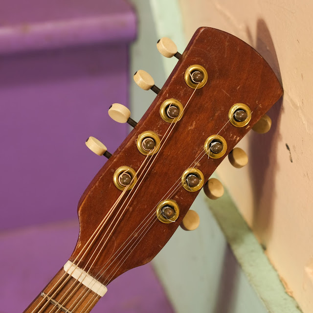 1930s German-made Windmill-Scene Flatback Mandolin