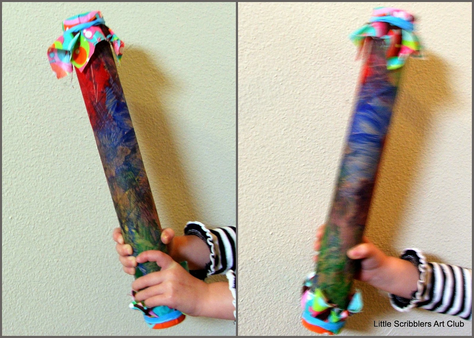 Little Scribblers Art Club: Rain Stick Craft