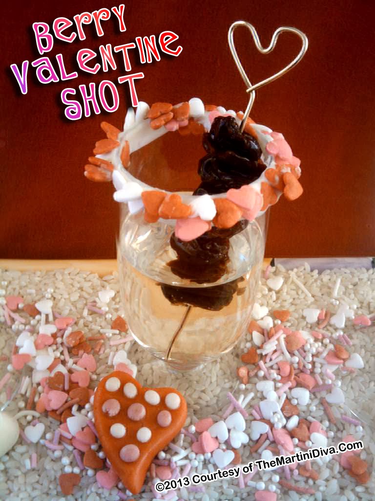 The MARTINI DIVA: CUPID'S SHOTS - Valentine Cocktail Shots