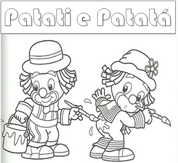 Patati e Patatá para Colorir - Colorir | Desenhos Para Colorir