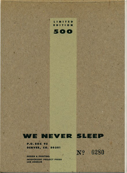 WET DREAMS: VARIOUS - INSOMNIA VOL. 1 (WE NEVER SLEEP - WNS 003 - 2 X C ...