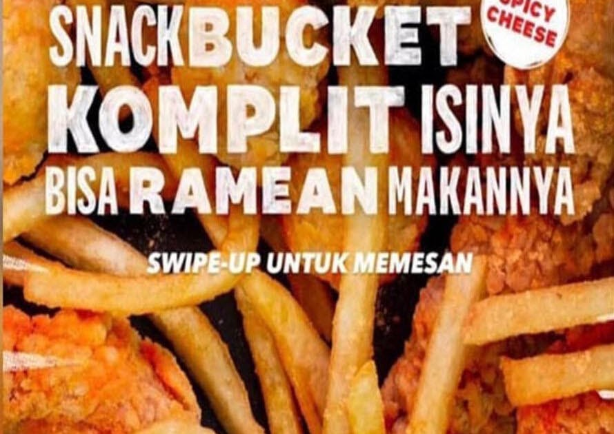 KFC Snack Bucket Rasa Baru - KFC Spicy Cheese harga mulai Rp 60Rb-an ...