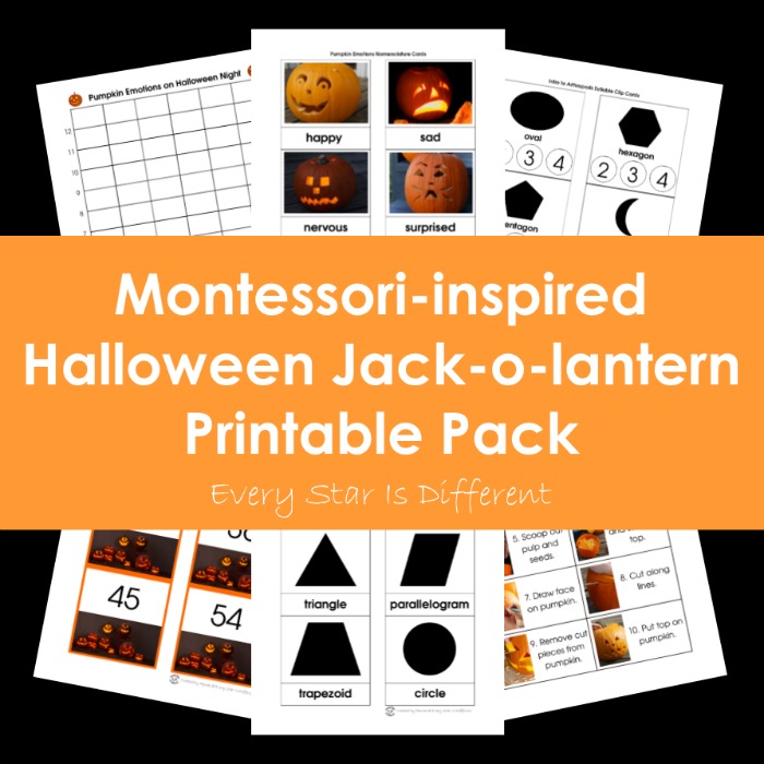 Every Star Is Different: Montessori-inspired Halloween Bundle