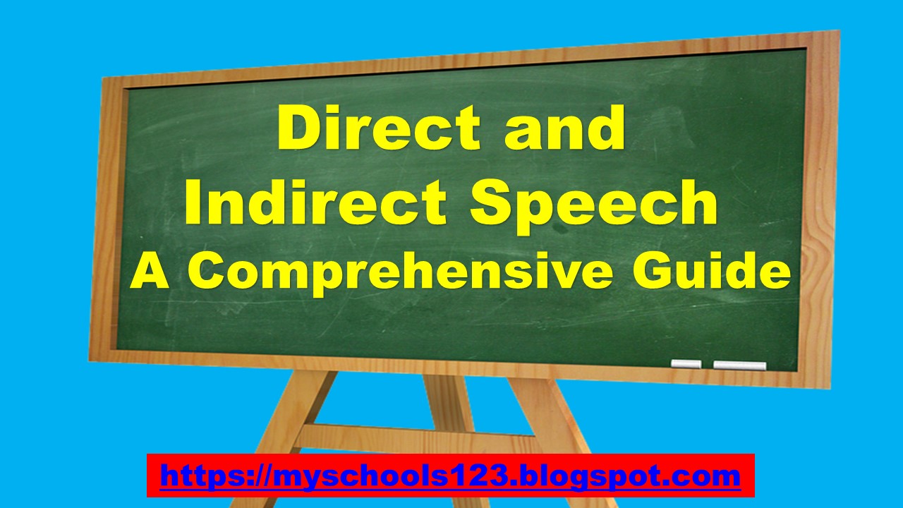 Direct and Indirect Speech A Comprehensive Guide - English Grammar ... Direct and Indirect Speech A Comprehensive Guide - English Grammar ...