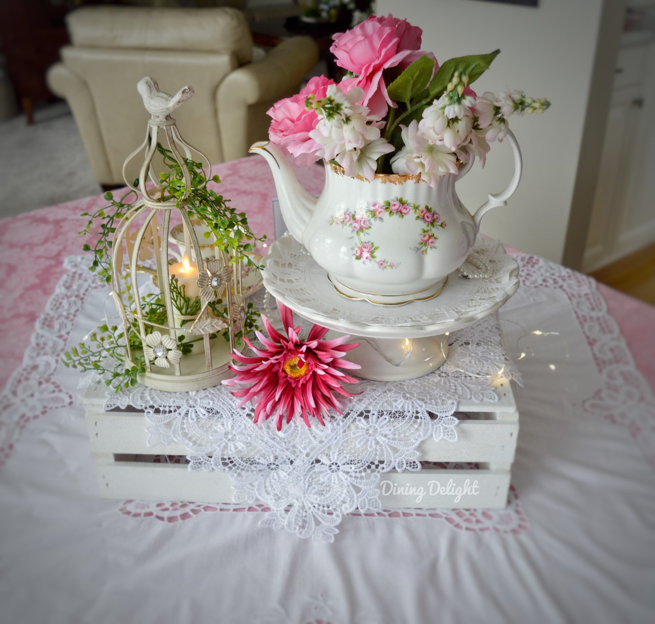 Dining Delight: Let's Partea! Garden Tea Party For 1st Birthday