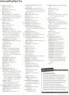 Mrs. Scott's Spanish 1A Period 4: Chapter 1 Vocabulary Master