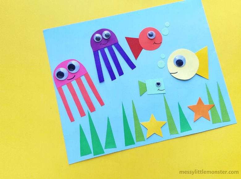 28 Colourful Under the Sea Crafts - Messy Little Monster