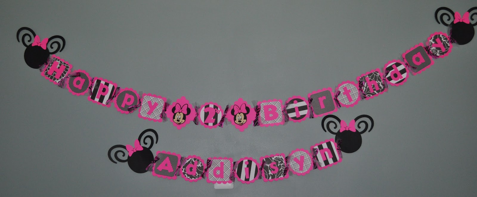 R + R Creations: minnie mouse banner