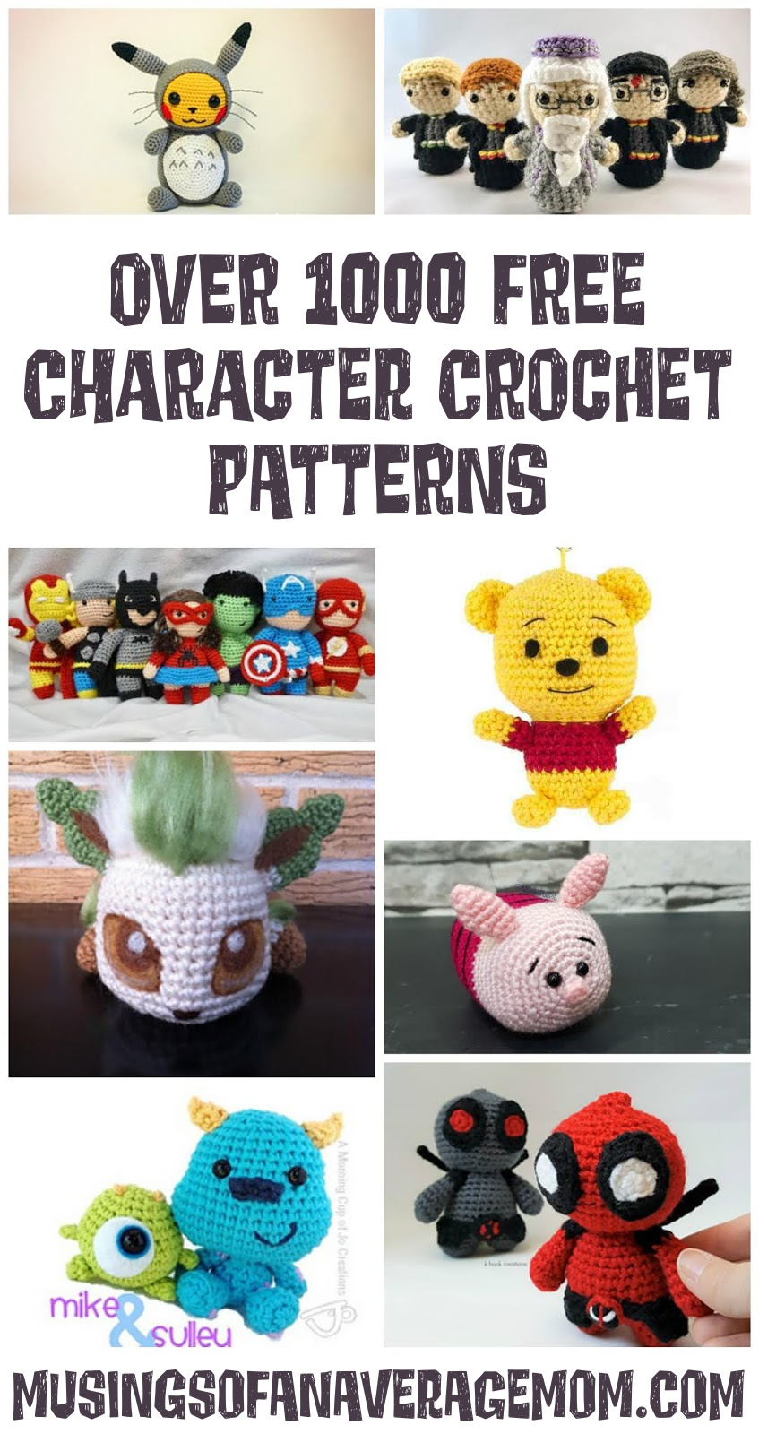 Musings of an Average Mom: Free character crochet patterns
