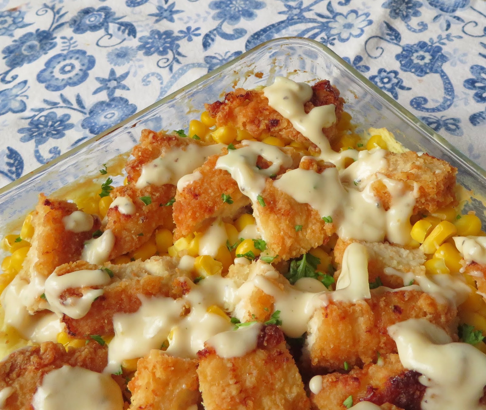 Crispy Chicken with Cheesy Mash & Cream Gravy | The English Kitchen