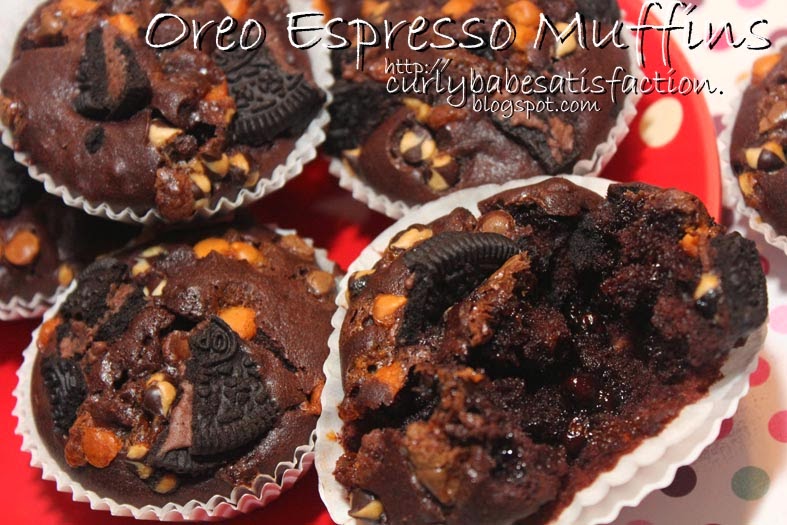 Curlybabe's Satisfaction: Oreo Espresso Muffins
