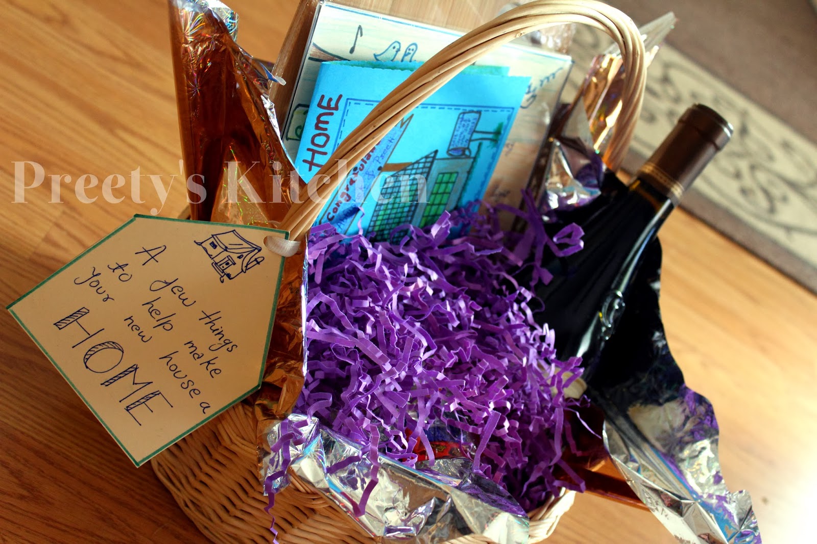 Preety's Kitchen: How To Make ( DIY) Thoughtful Housewarming Gift Basket
