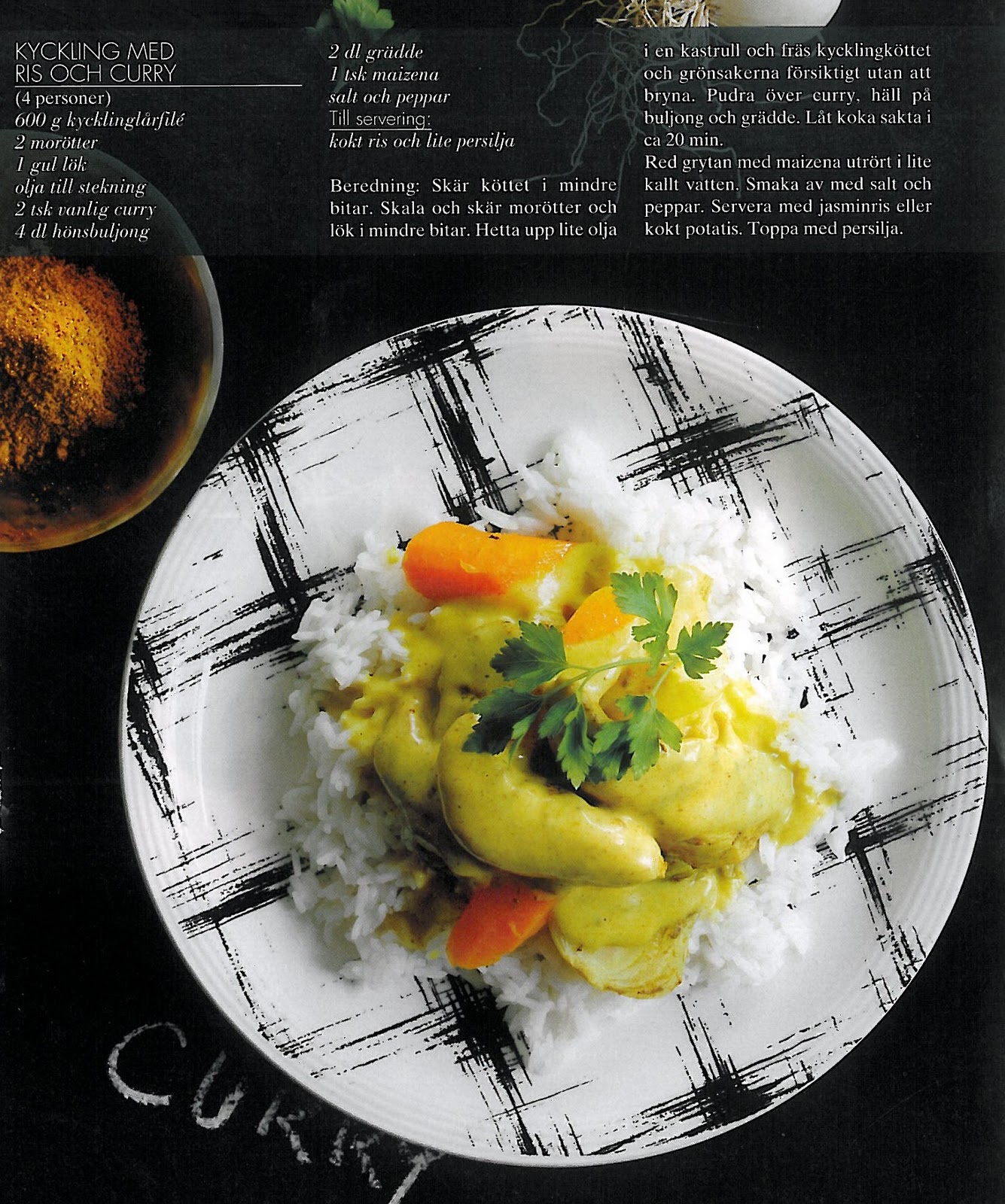 MÅNSSONs KOKBOK: Kyckling med ris och curry